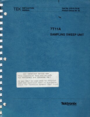 Manuals & Books - Sampling Unit