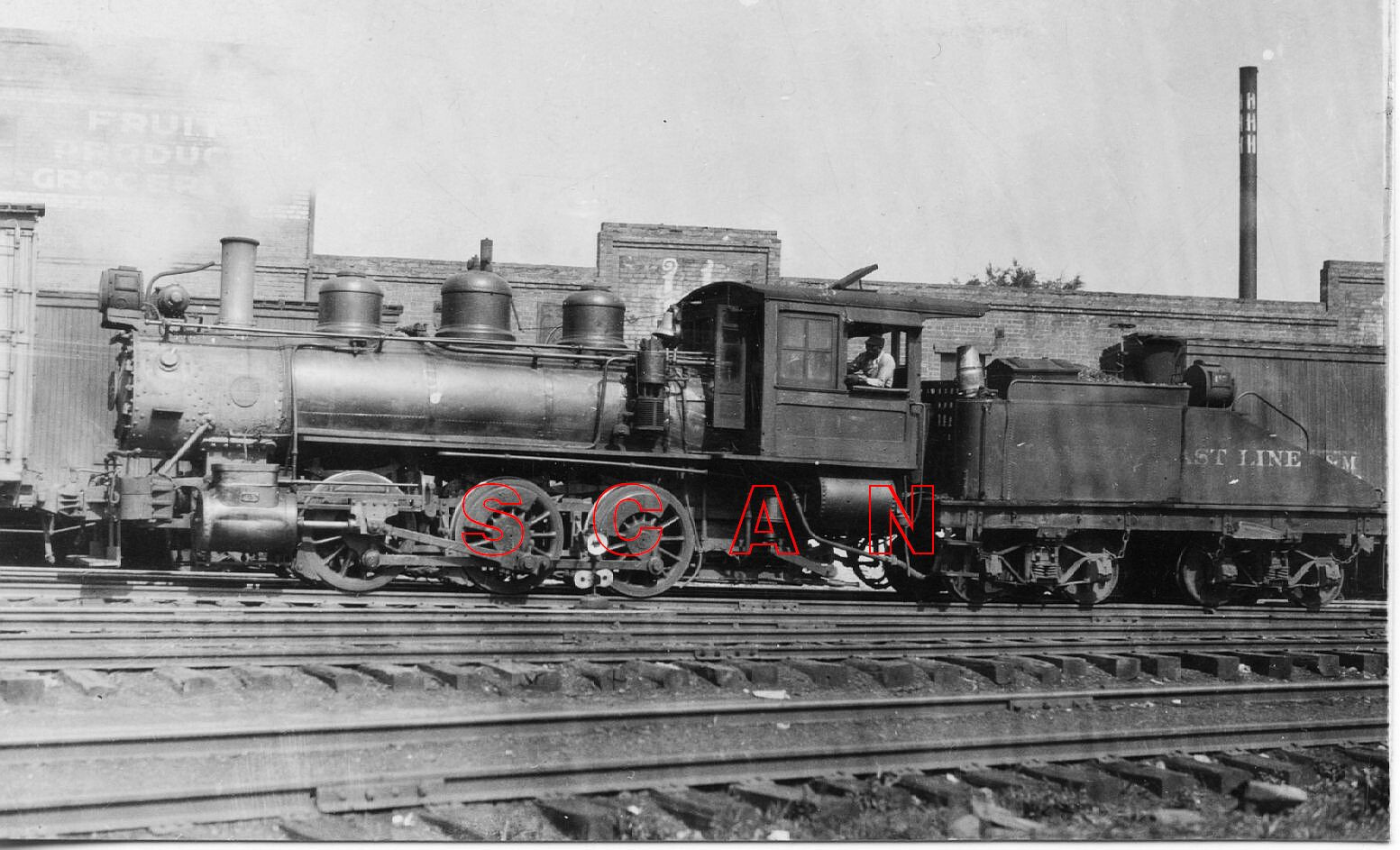 3A712 RP 1920s ATLANTIC COAST LINE RAILROAD 060 LOCO #117 FAYETTEVILLE ...