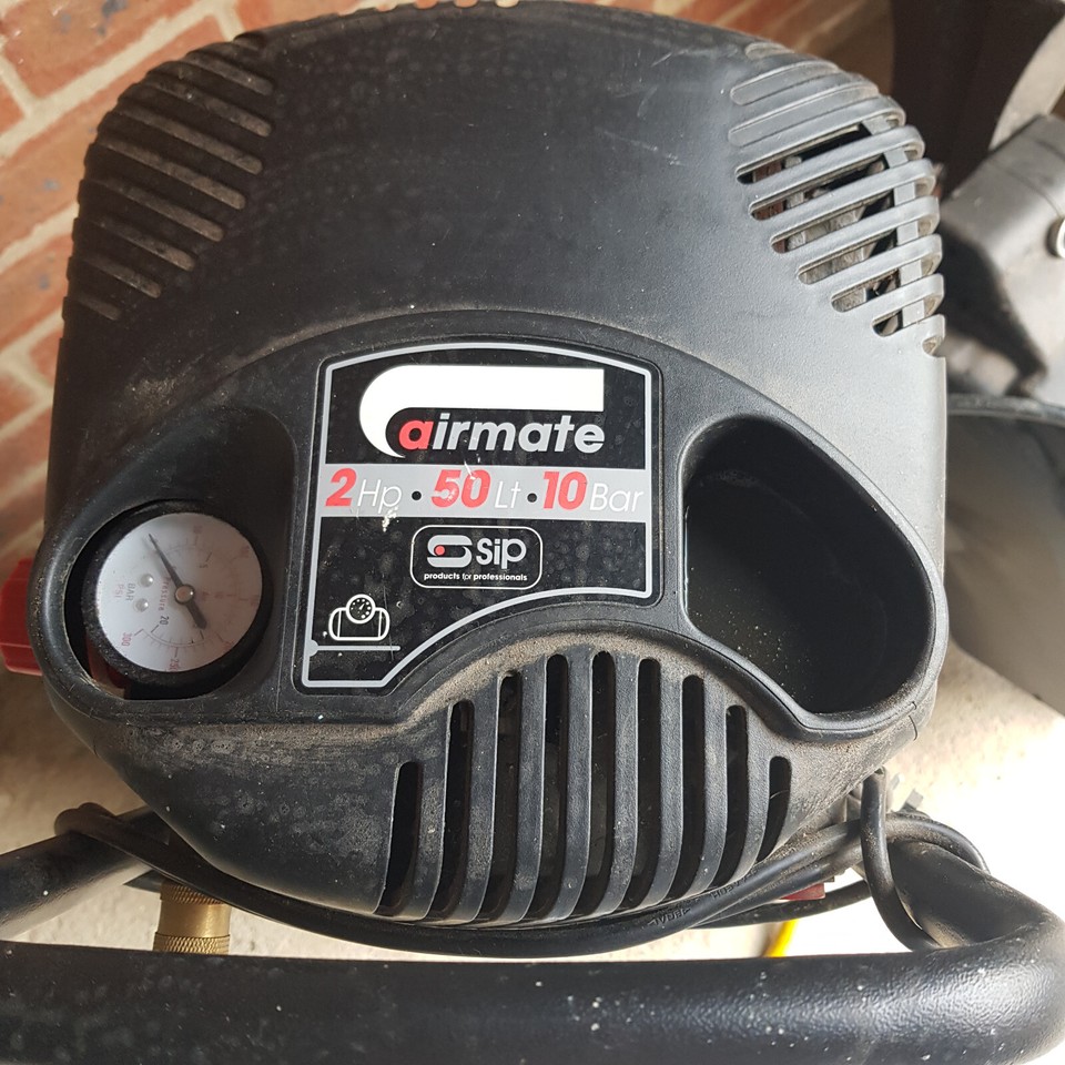 50L Airmate Hurricane Air Compressor + 20M Hose | eBay UK