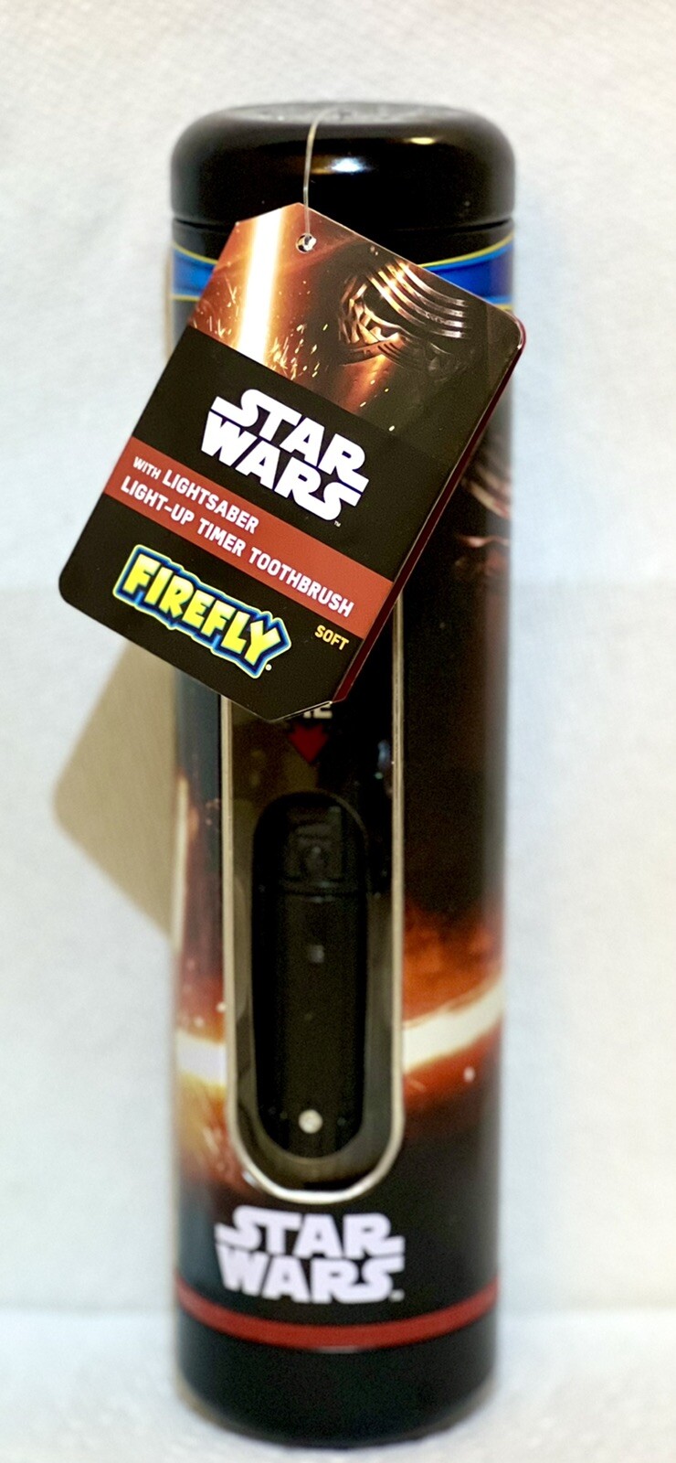 Firefly Star Wars Lightsaber Soft Toothbrush KYLO REN Gift Tin | eBay