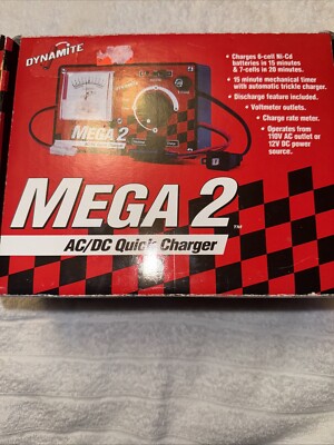 Dynamite Mega 2 AC/DC Quick Charger Ni-Cd Batteries Fast 12v 110v In ...