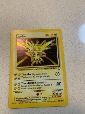 Pokémon TCG Zapdos Base Set 2 20/130 Holo Unlimited Holo Rare | eBay