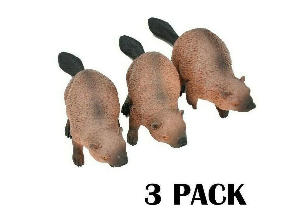 Beaver Toy Plastic Animal, Toy, Kids Gift, Realistic Figurine 5 1/2 ...