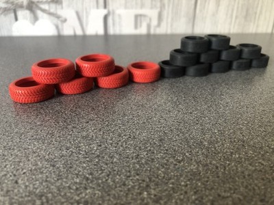 Scalextric Tyres For Walls Etc. Range Rover & Racing Tyres. 17 In Total ...
