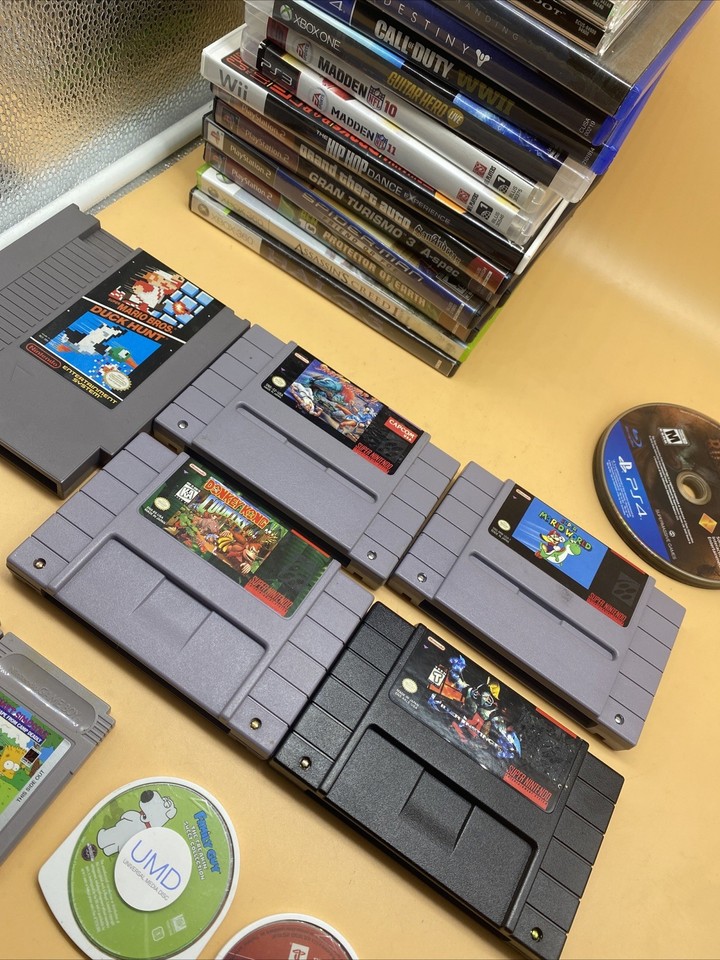 Lot Of 31 Games NES SNES PS4 XBOX PSP PS3 PS1 Wii Xbox 360 Gameboy ...