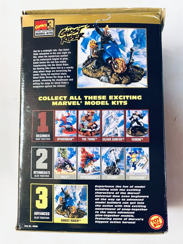 Toy Biz - Ghost Rider Model Kit Marvel Comic #48660 -Level 3 - 1996 ...