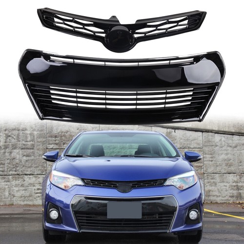 For 2014-2016 Toyota Corolla Sport Front Upper & Lower Bumper Grill ...