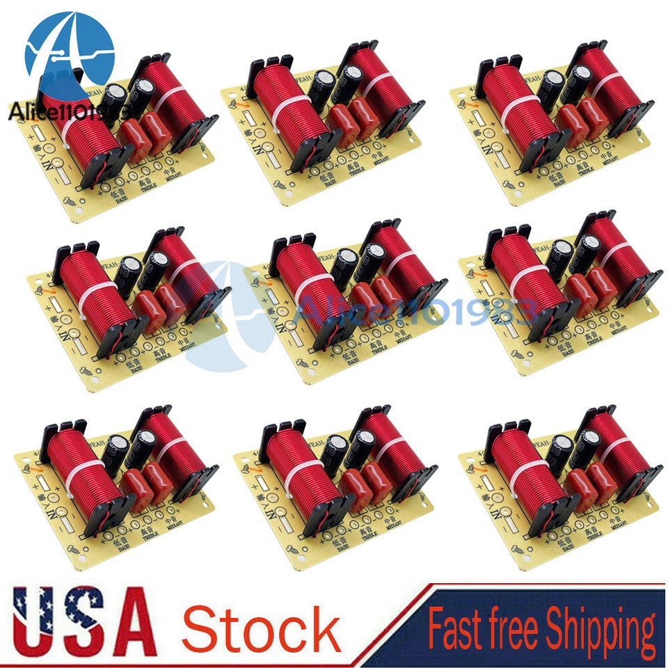10pcs 150W 3Way Audio Crossover Board Speaker Divider Audio Splitter ...