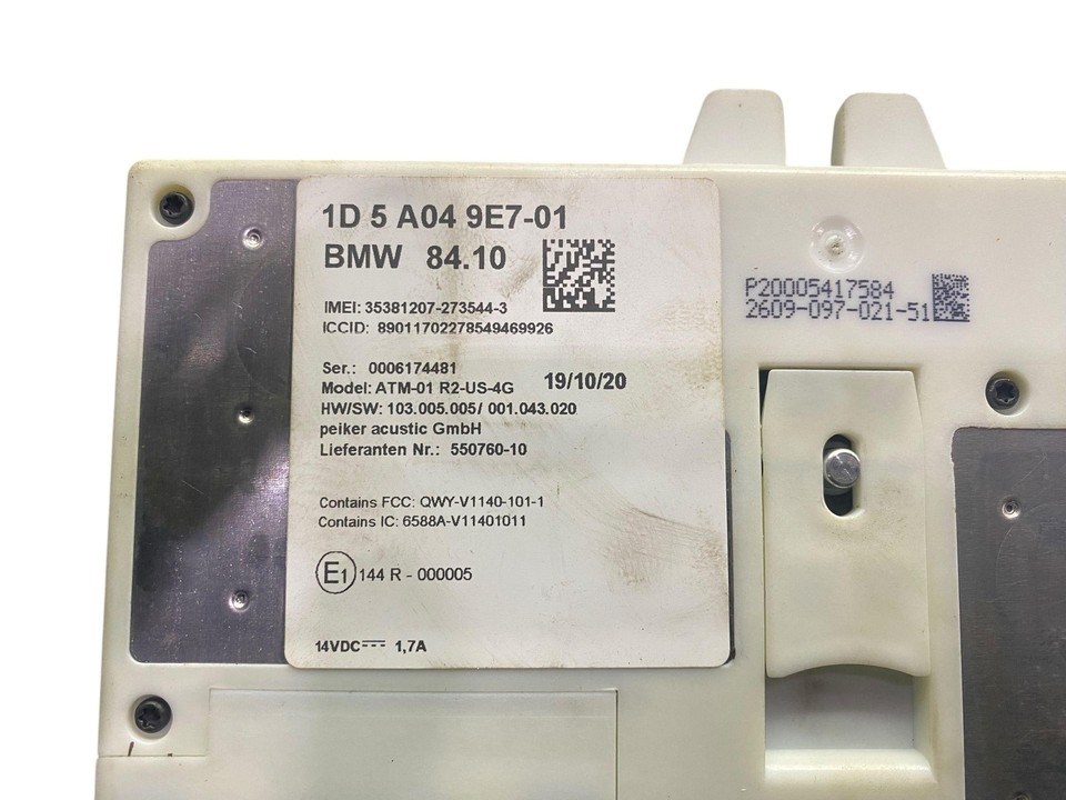 2018-2022 BMW X1 F48 LCI OEM TELEMATICS COMMUNICATION CONTROL MODULE | eBay
