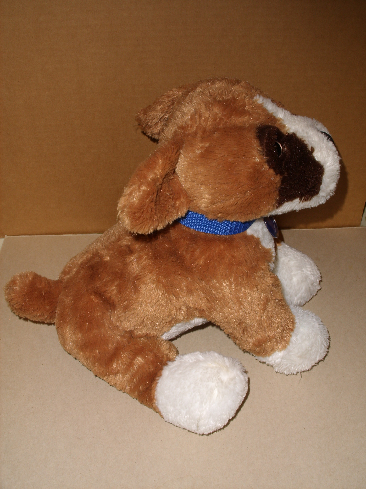 2008 Nintendo Nintendogs Brown And White Interactive Dog Plush Stuffed ...