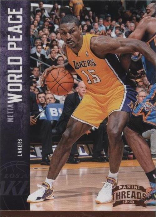 2012-13 Panini Threads - Metta World Peace #69 for sale online | eBay