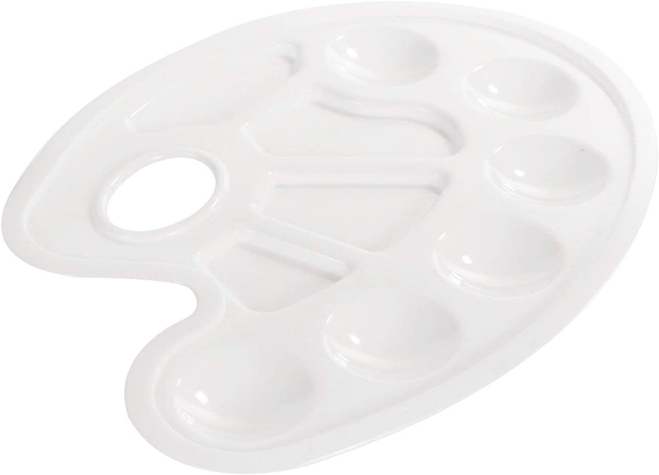 3 Pack Paint Tray Palettes, 10 Wells Plastic Oil Watercolor Paint Art ...