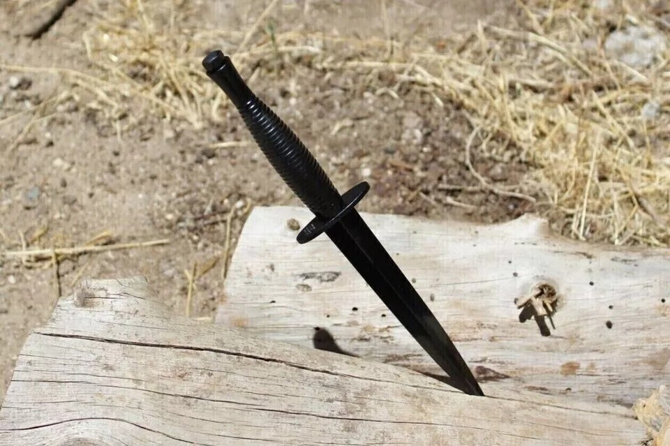 Fairbairn Sykes British Army Commando knife 3rd pattern steel handle ...