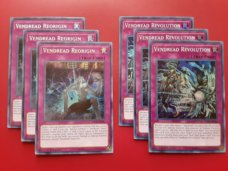 Yugioh Vendread Deck 63 Card Revendread Slayer Complete Budget ...