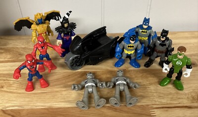 Imaginext Figure Lot Batman Green Lantern Spider Man Goldar And Rita | eBay