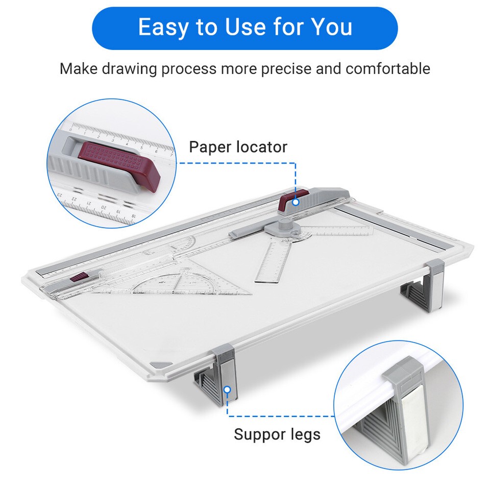 A3 Drawing Board Table with Parallel Motion Adjustable Angle Drafting ...