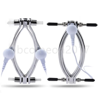 E-Stim Women Shock Stainless Steel Labia Clip Clitoris Clamps Clitori ...