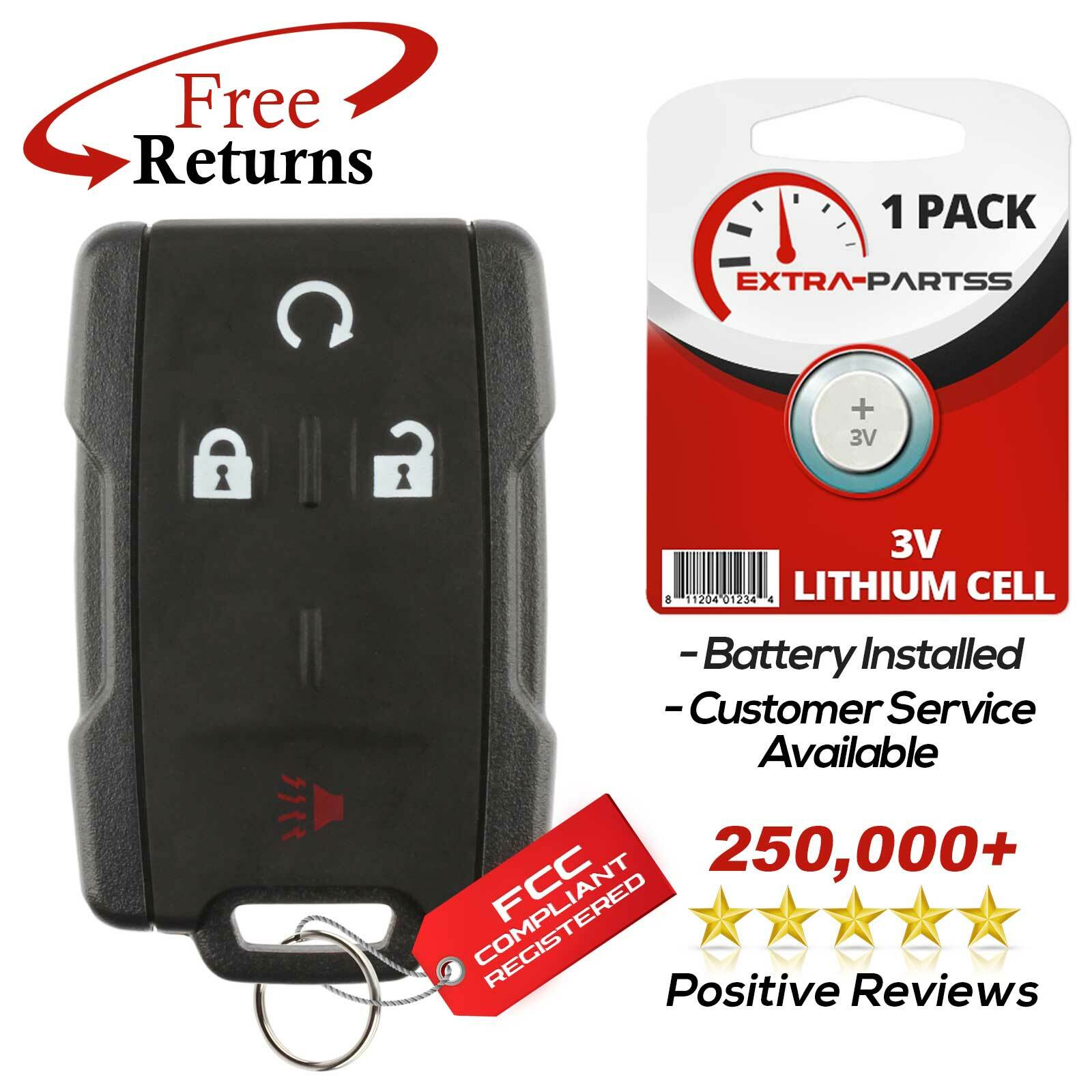 For 2013 2014 2015 Chevrolet Silverado 1500 2500 3500 Keyless Remote ...