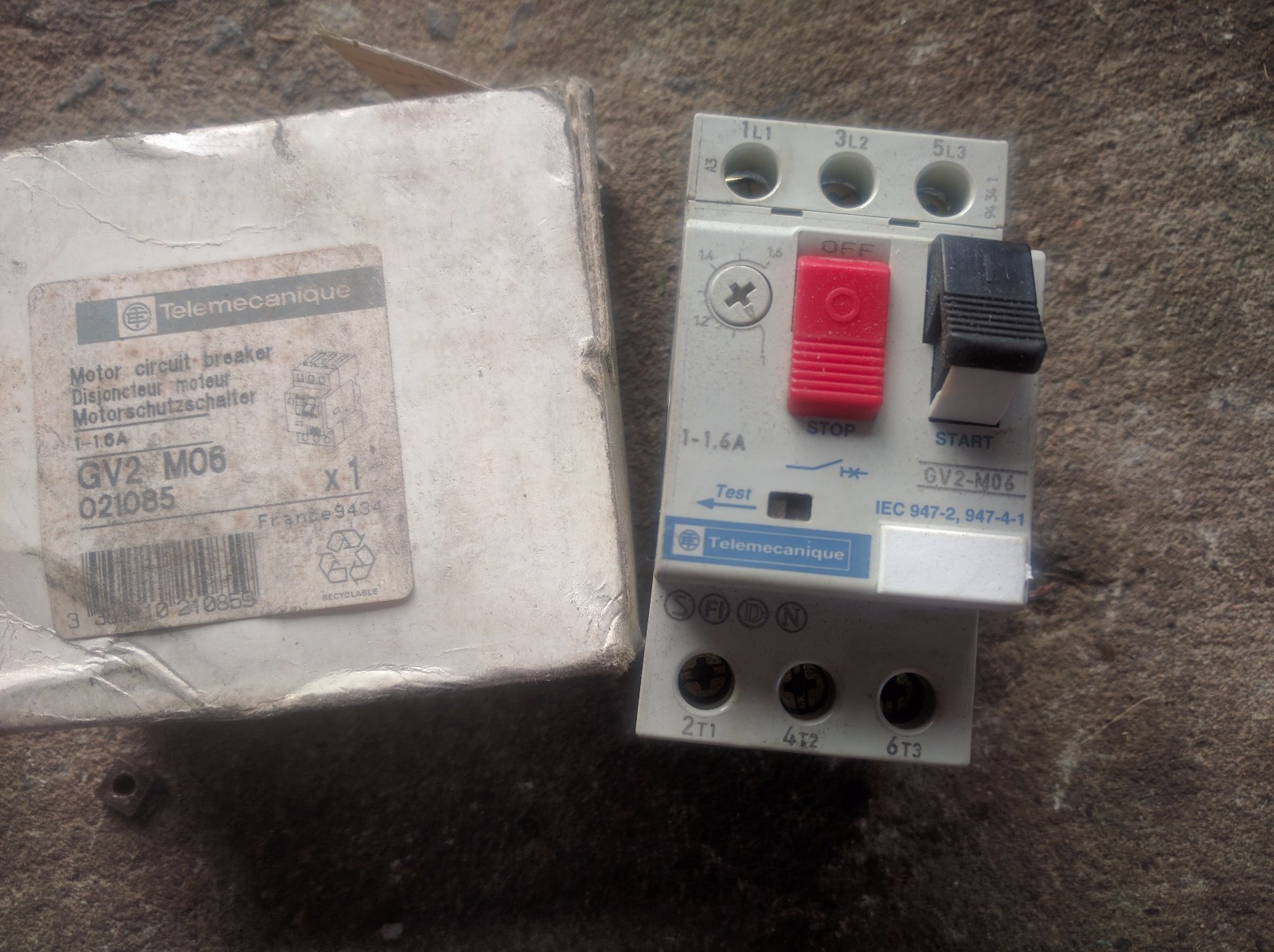 Telemecanique GV2-M06 Motor Circuit Breaker 021085 | eBay