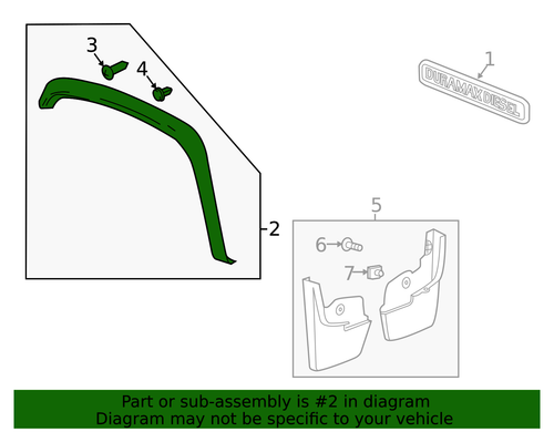 Genuine GM Front Driver Side Wheel Opening Molding 84367185 | eBay