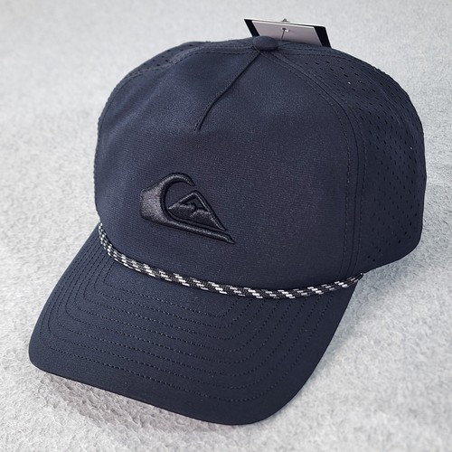 Quicksilver Rope Mesh Trucker Hat Adult OSFM Black Logo Surf Skate ...