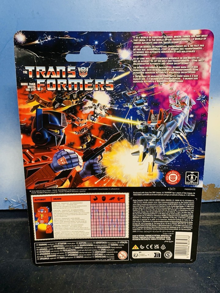 Transformers Retro G1 Autobot Gears Walmart Exclusive MOC | eBay