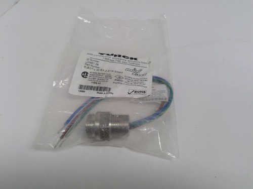Turck Minifast P-RSFV 40 EX-0.2/14.5/NPT U0987-26 FM XP Bulkhead 0.2m ...