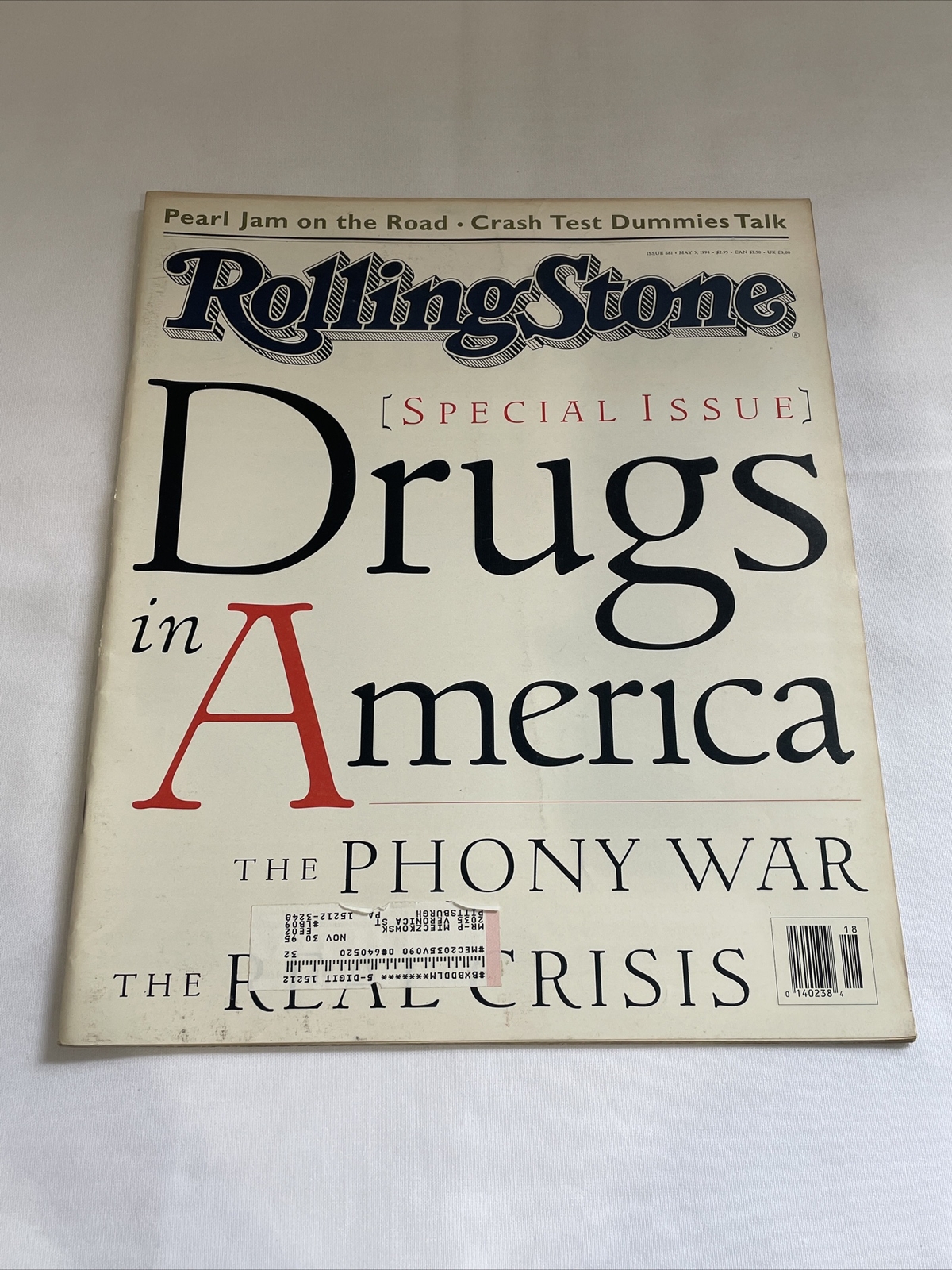 1994 May 3 Rolling Stone Magazine, Drugs in America (MH7) | eBay
