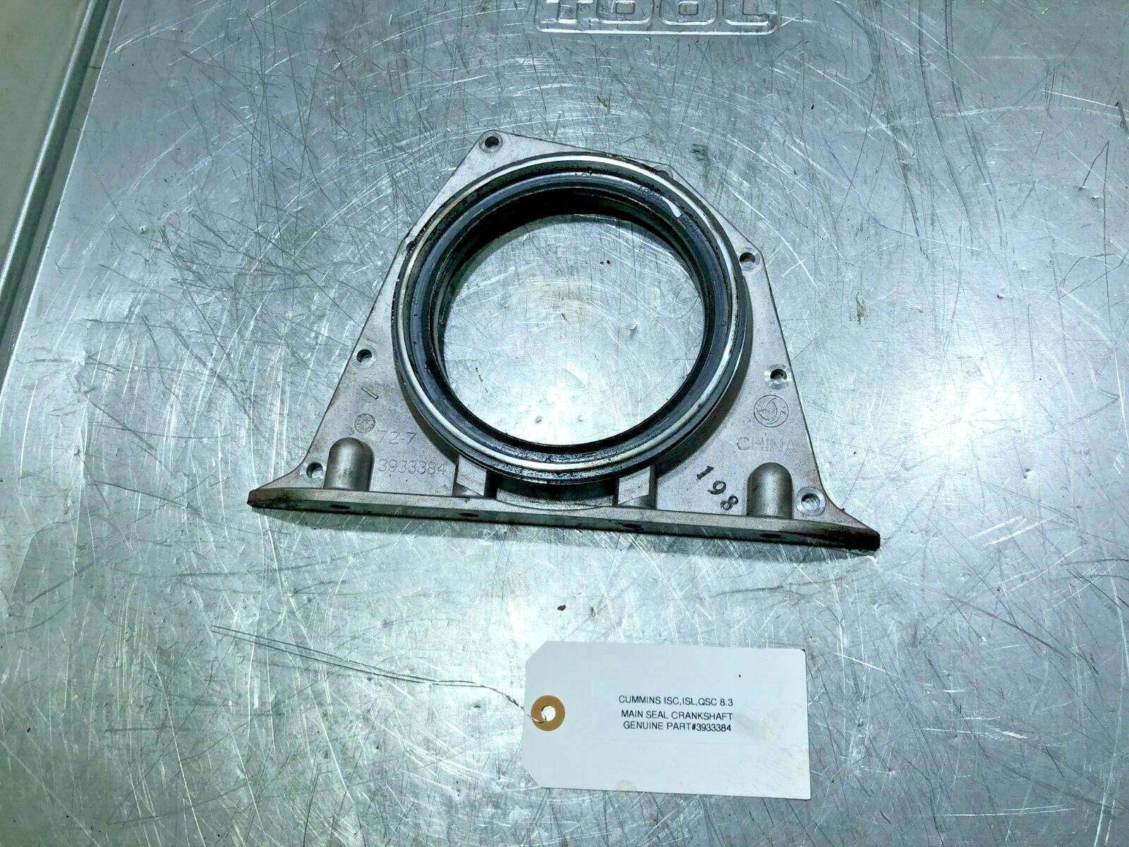 Cummins 8.3L ISC ISL Rear Main Seal Engine Cover 3933384 OEM | eBay