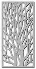 Lovely 1.8m (6ft) tall ‘Tree’ design rustic steel garden screen fence ...