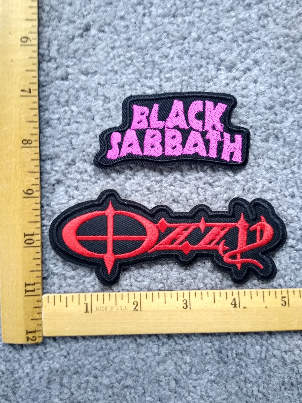 LOT OF 2 OZZY OSBOURNE / BLACK SABBATH ROCKBAND IRON ON PATCHES | eBay