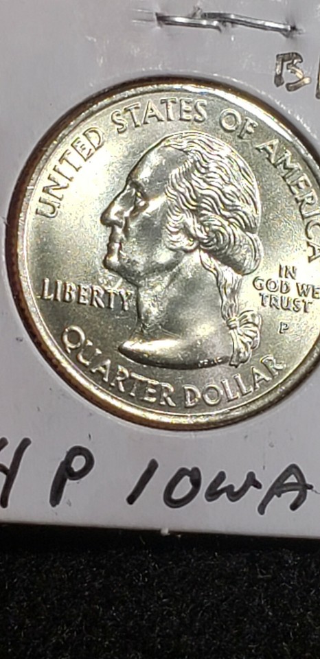 2004 P IOWA quarter Error *strike through Lamination Error* ? MS ...