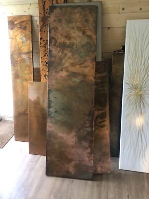 Vertical Distressed Copper Designer Radiator 500/1000 1600 Btu Made To ...