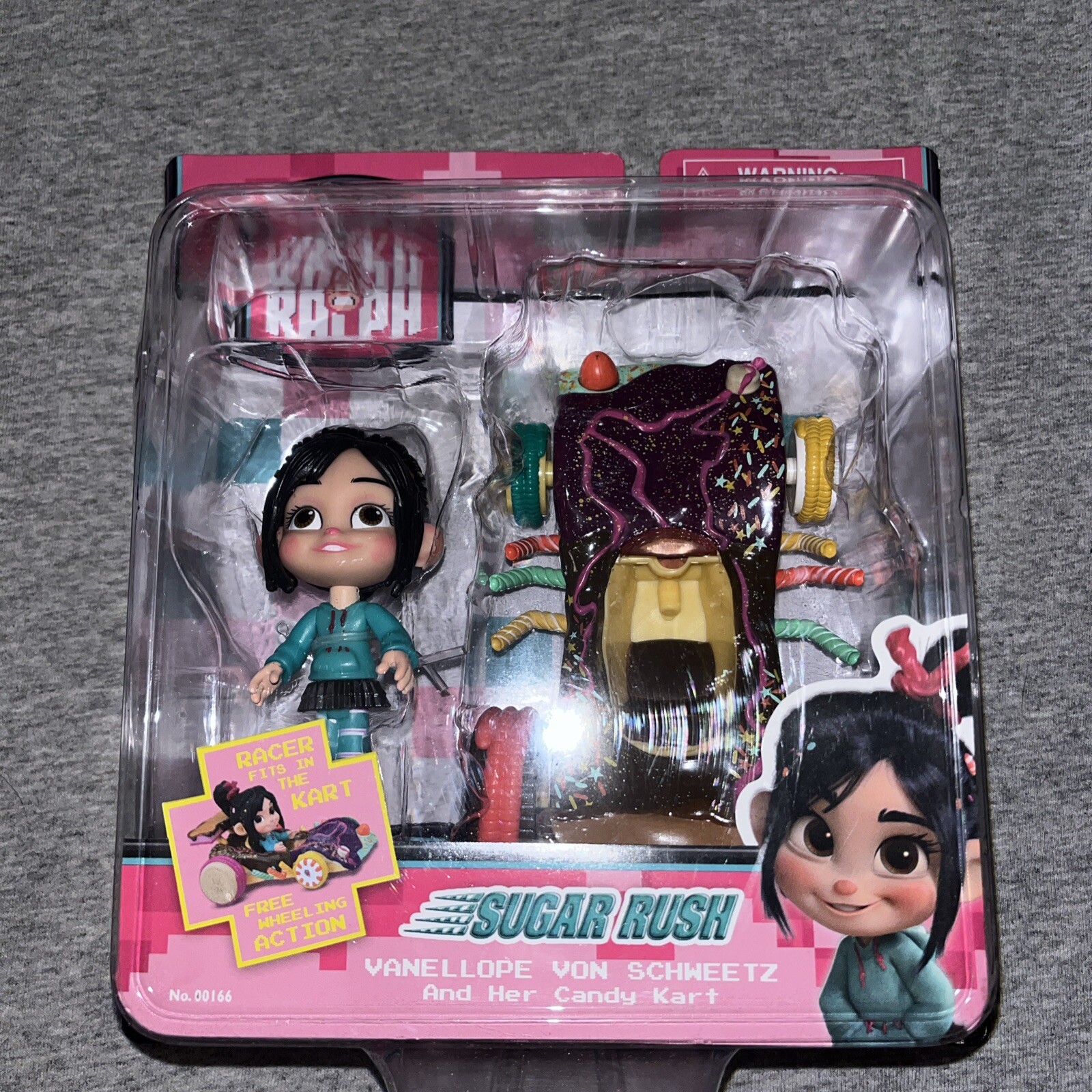 Disney Wreck It Ralph Vanellope Von Schweetz And Her Candy Kart Sugar ...