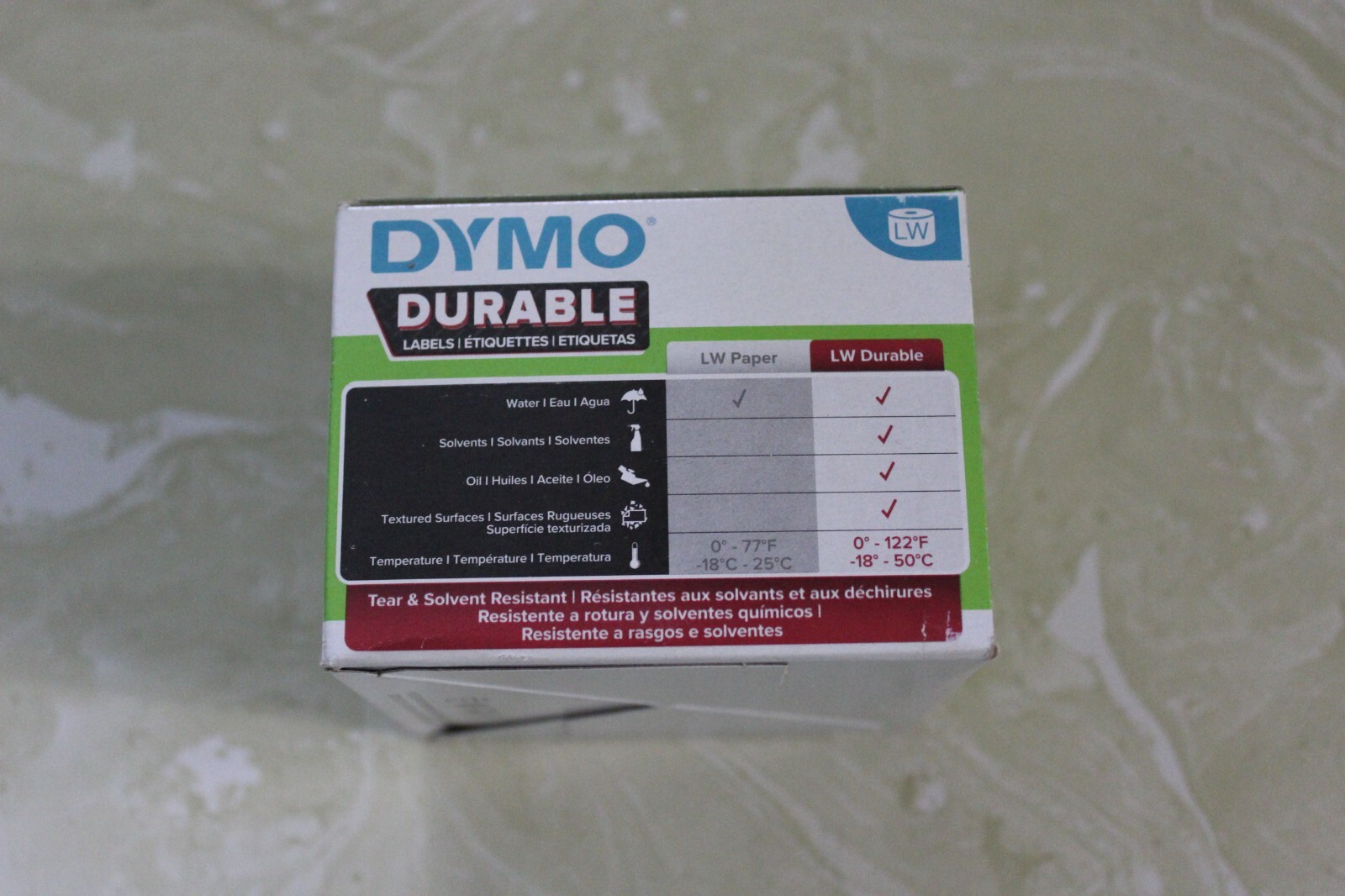 Dymo 1933081 LW Durable 1in X 3-1 2in White Poly 700 Labels for sale ...