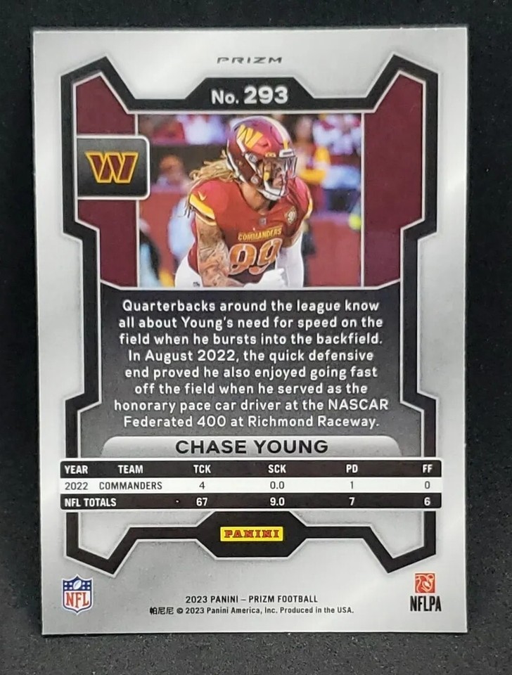2023 Panini Prizm Football Chase Young Orange Disco ︎F469 | eBay