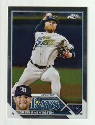 Drew Rasmussen 2023 Topps Chrome Baseball Card 210 Tampa Bay Rays | eBay