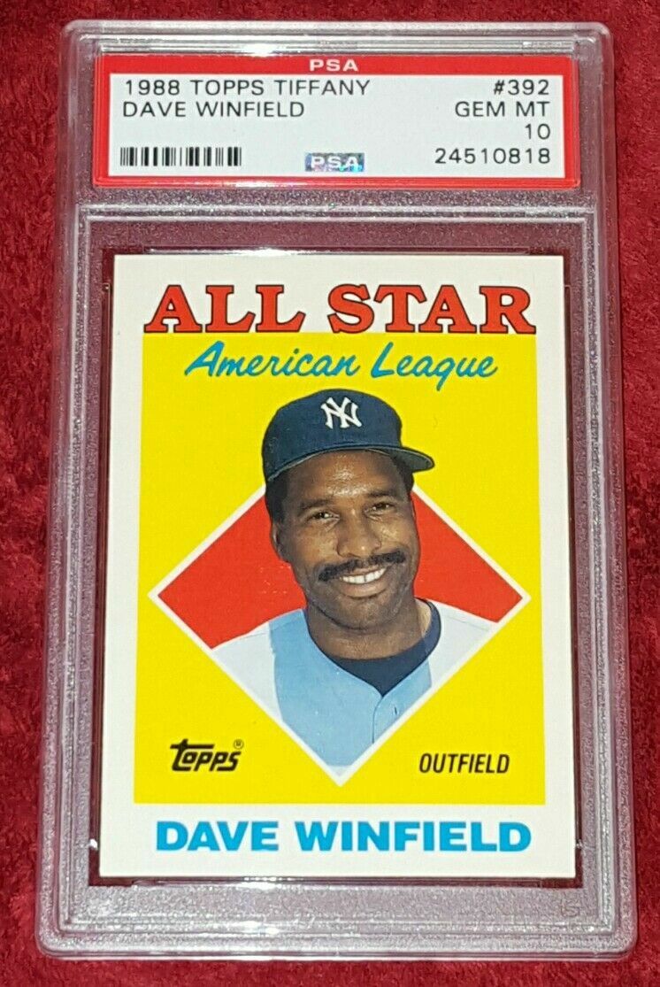 DAVE WINFIELD 1988 TOPPS TIFFANY 392 AMERICAN LEAGUE ALL STAR PSA 10 🔥 ...
