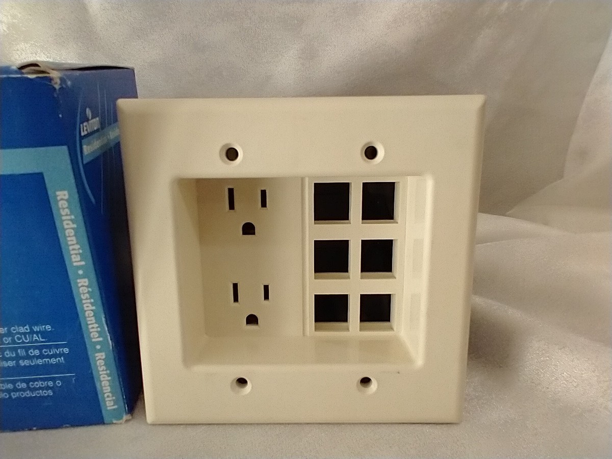 Recessed Duplex Receptacle Clock Hanger Receptacles, Recessed With
