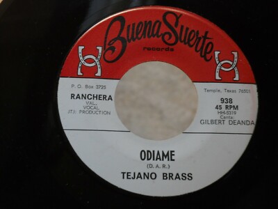 xZ12 BUENA SUERTE 938 TEX-MEX TEJANO BRASS GILBERT DEANDA ODIAME SOY ...