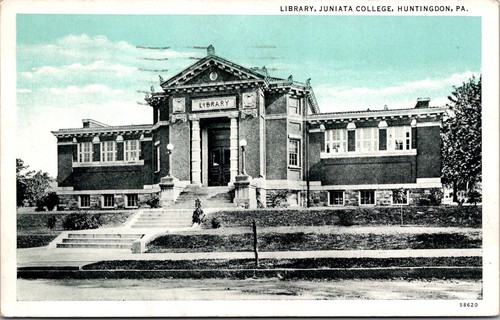 PA, HUNTINGDON - Juniata College Library - 1942 postcard - w03669 | eBay