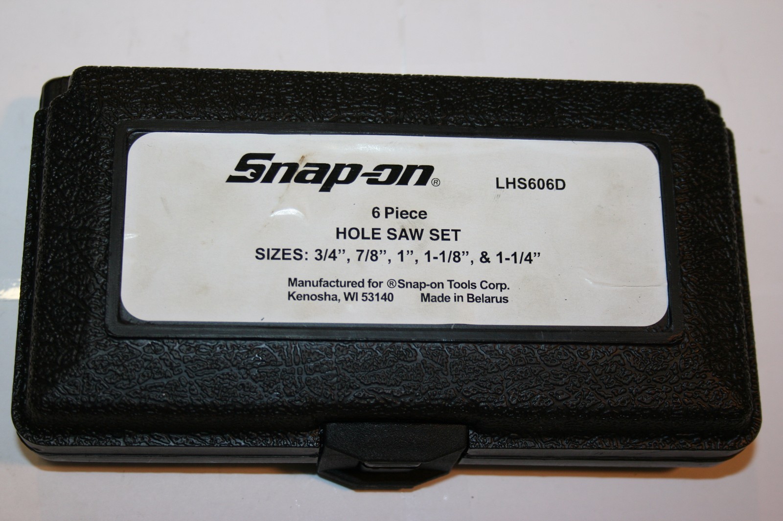 SNAP-ON TOOLS 7-PIECE Hole Saw and Arbor KIT 3/4–1-1/4" LHS606D | eBay