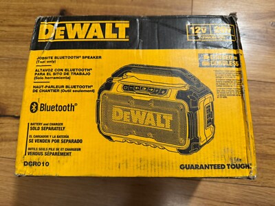 DeWALT DCR010 12V/20V Corded/Cordless Dual Speaker Bluetooth Speaker ...
