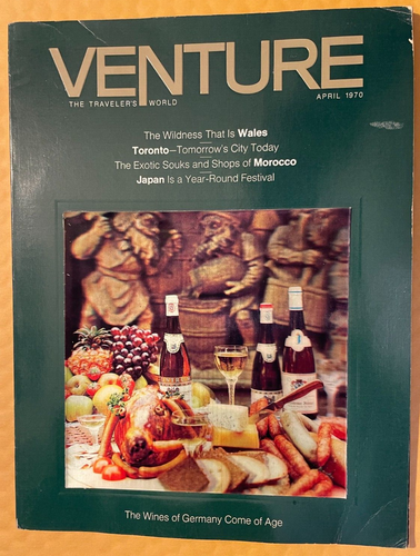 Venture Travel Magazine April 1970 3-D Lenticular Cover Wales Japan ...