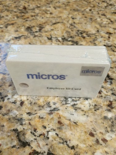 Micros Magnetic Swipe Employee ID Cards 25 per Pack ***FREE SHIPPING ...