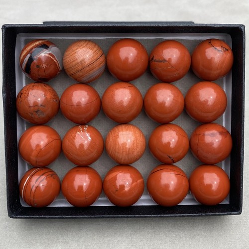 100pcs Wholesale Natural Red jasper Ball Quartz Crystal Sphere healing ...