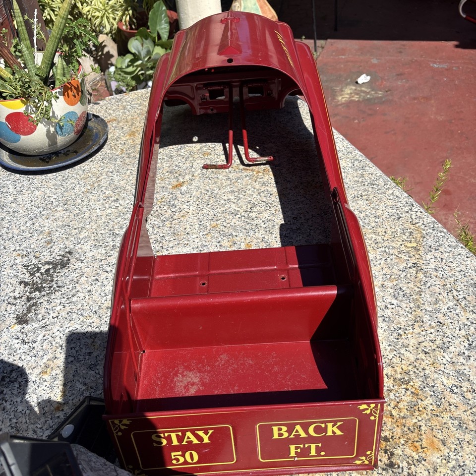 Gear Box Fire Truck Pedal Car Steel Body | eBay