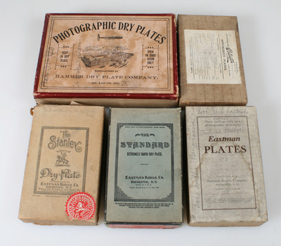 PHOTOGRAPHIC DRY PLATE BOX LIDS - SET OF FIVE | eBay