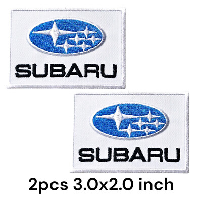 2PCS Subaru Logo Motor Sport Size 3.0"x2.0" Embroidered Iron On Patch ...