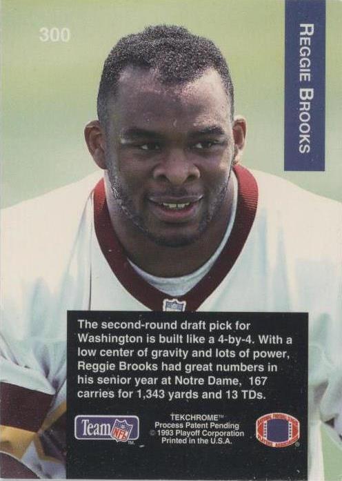1993 Playoff Reggie Brooks #300 for sale | eBay